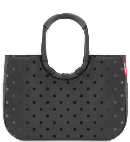 R07 Torba kosz piknikowy loop shopper L Reisenthel glossy dots black ...